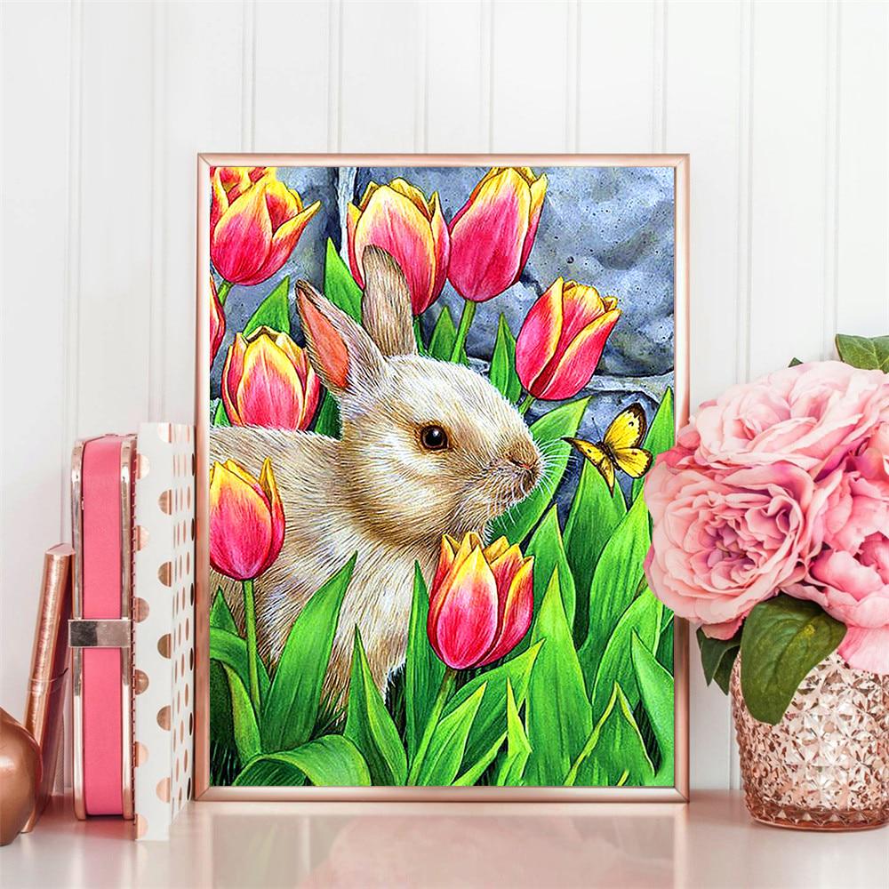 Satın alın 5D DIY Diamond Painting New Arrivals Rabbit Home Decoration ...
