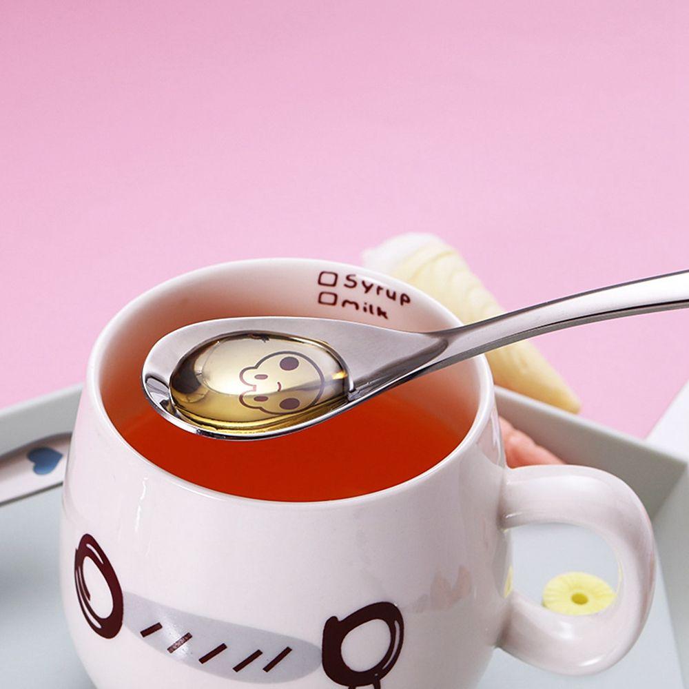 Buy Cartoon Tea Spoon Dessert Spoons Children Kids Learning Dinnerware ...