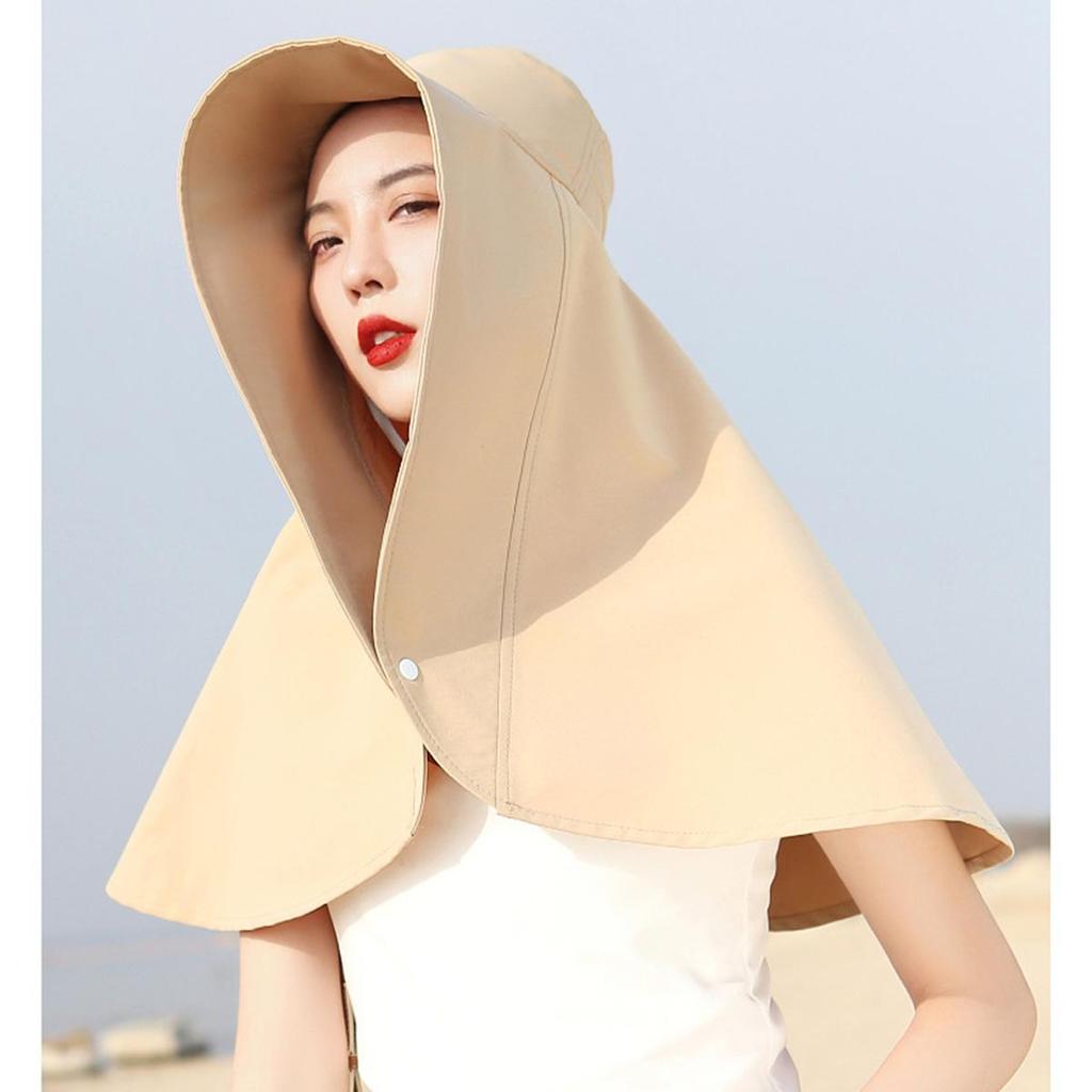 Buy Summer New Sun Hat Women'S Anti Uv Sunshade Hat Cycling Neck ...