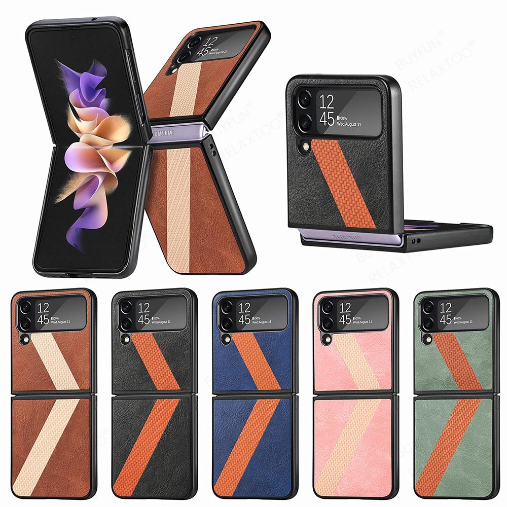 Buy L-shaped Pattern Leather Ultra Thin Folding Phone Case For Samsung ...