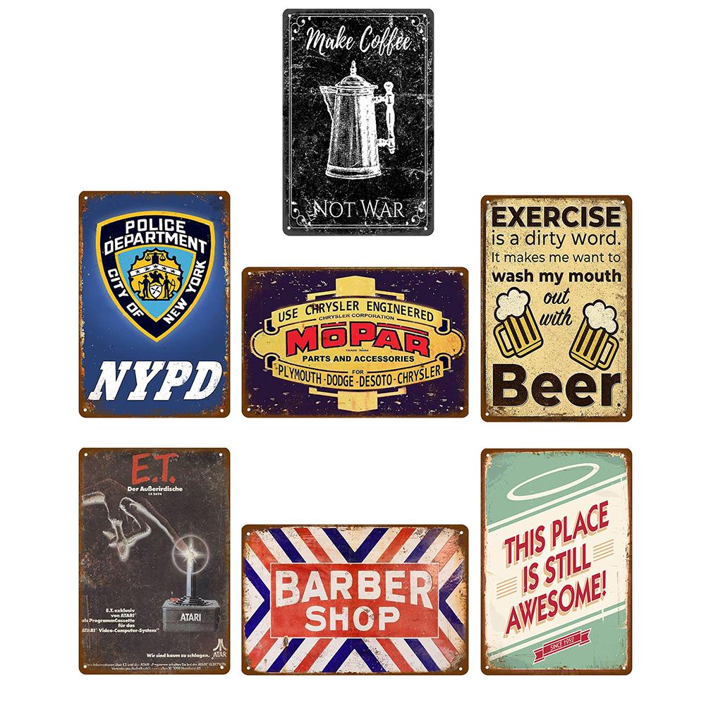 Cheap Vintage Metal Tin Sign Plaque Wall Letters Posters Iron Painting ...