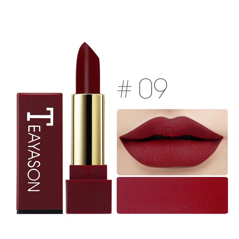 Buy TEAYASON Beauty Matte Lipstick Lips Makeup Moisturizer Long Lasting ...