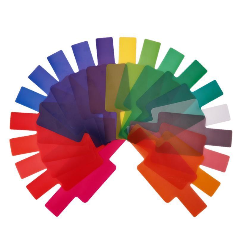 Buy 20pcs Flash Speedlite Color Gels Filters for Canon Yongnuo DSLR ...