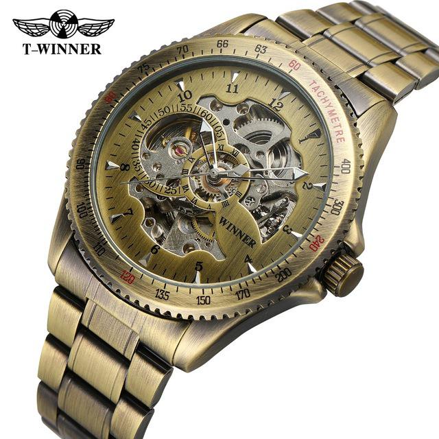 Buy T-WINNER Men Watches Luxury Military Watch Men Automatic Mechanical ...