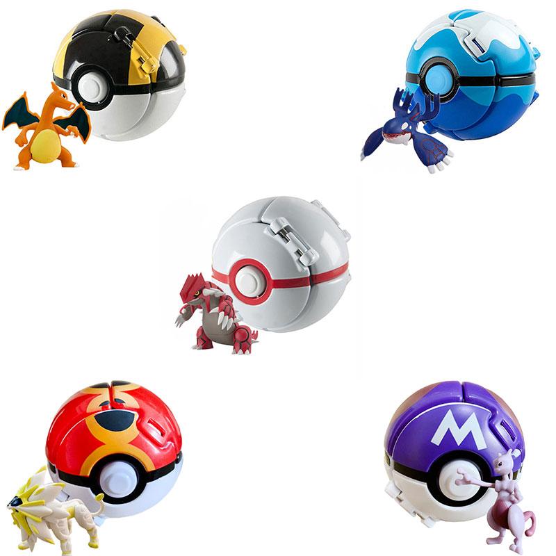 Buy 5 Styles Pokemon Pvc Plastic Model Handmade Toys Anime Elf Ball ...