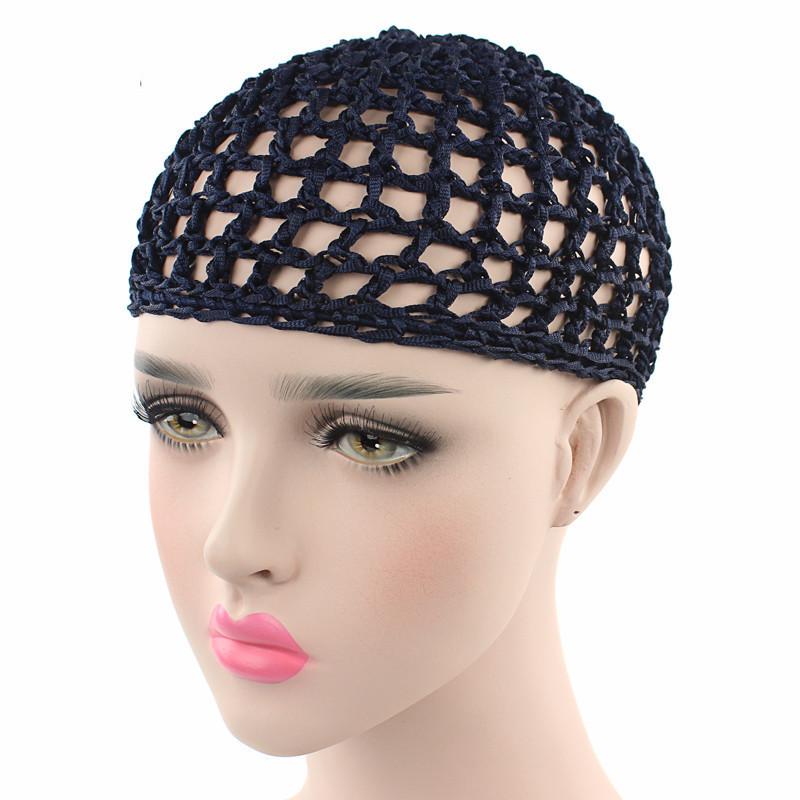 Buy Women Ladies Soft Rayon Snood Hair Net Crochet Elastic Hair Net ...