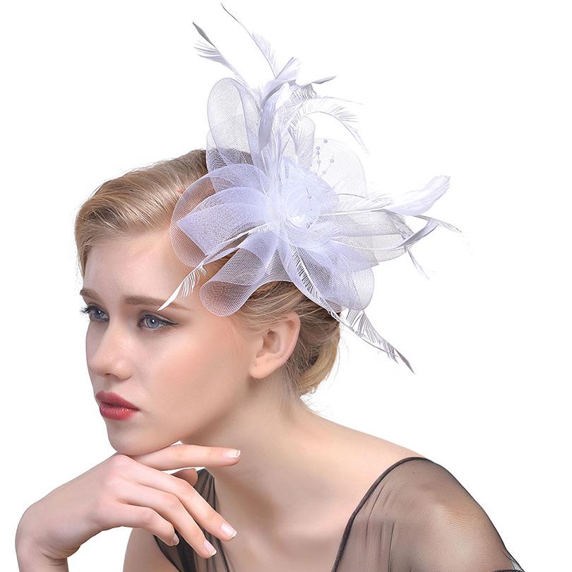 Satın alın WELROG Bayanlar Kraliyet Büyüleyiciler Şapka Gelin Düğün ...