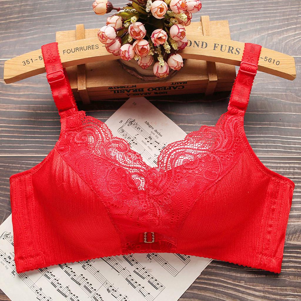 Buy Woman Fashionable No Steel Rim Sexy Bras Adjustable Type Bra Lace ...