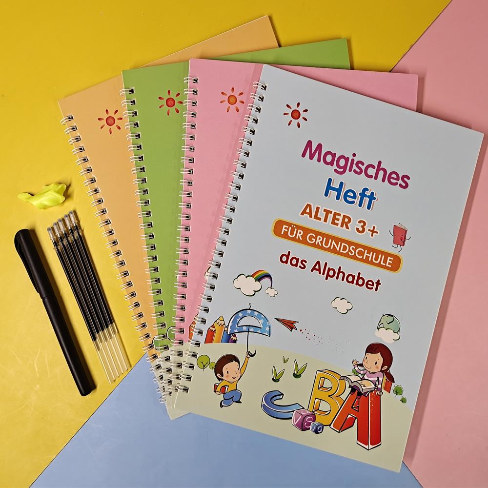 Cheap 4pcs/set Kids Copybook Reusable Writing Book Paste Calligraphy ...