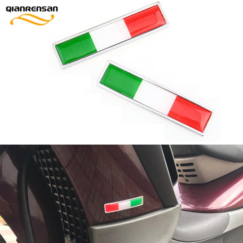 Buy 2PCS Italy Car Sticker Flag Aufkleber Naklejki Sticker Car SUV Body ...
