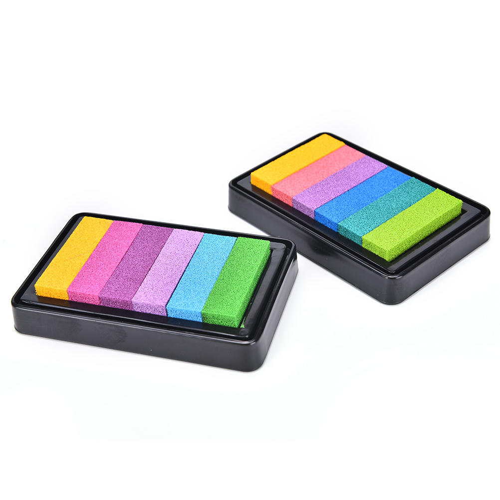 Buy Gradient Oil Based Ink Pad Signet For Paper Wood Craft Rubber Stamp ...