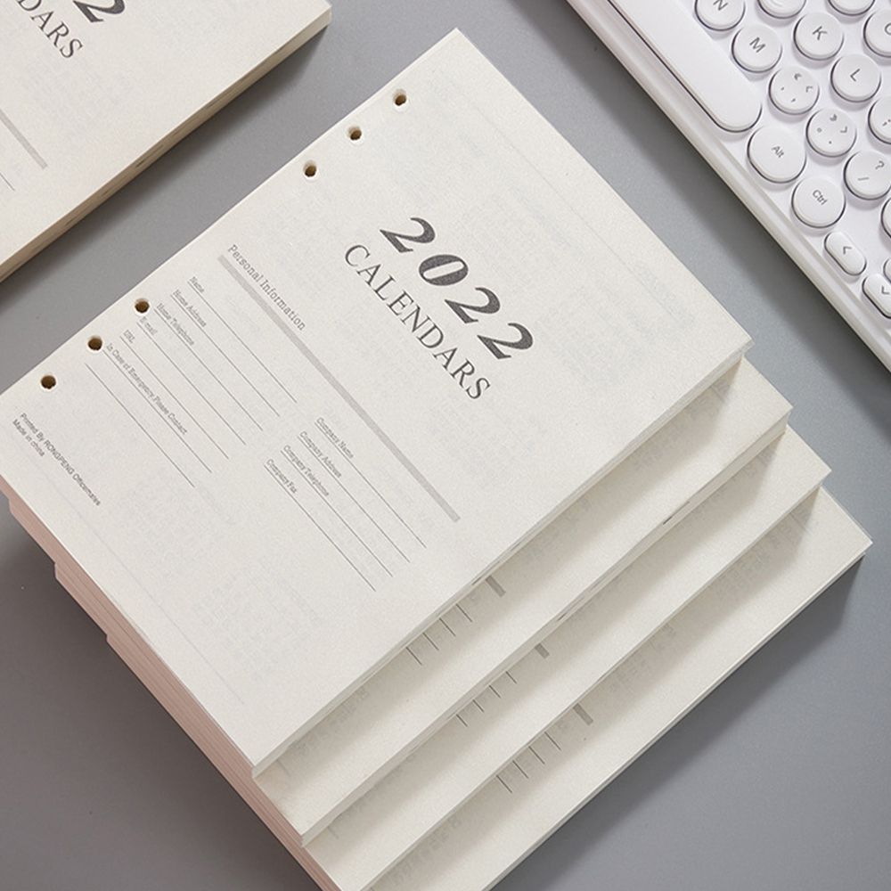 Buy 6 Holes Refillable Paper A5 Notebook Insert Journal Agenda Plan ...