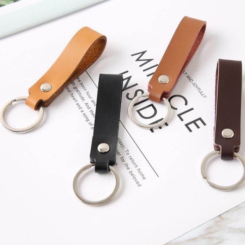 Buy Leather Key Chain New Leather Key Chain Car Key Strap Waist Wallet ...