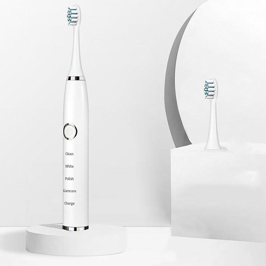 Buy SX Automatic Sonic Electric Toothbrush Smart Timer Replaceable Ipx7 ...