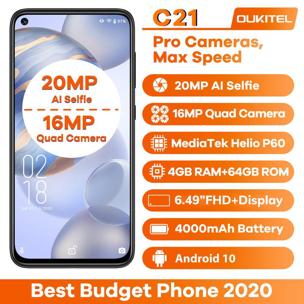 Buy Oukitel C21 4Gb 64Gb Rom Octa Core Quad Camera Smartphone 6.4-Inch ...