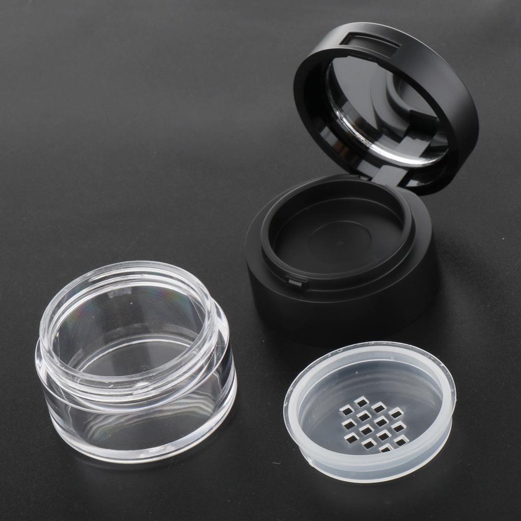 Buy 3G Mini Makeup Loose Powder Case Travel Plastic Jar W/ Sifter ...
