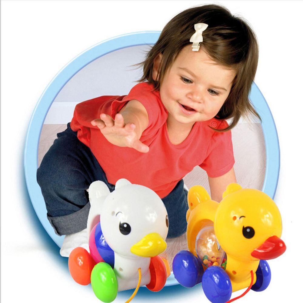 Lovely Cartoon Musical Instrument Pull Rope Shaking Bells Rattles Baby ...