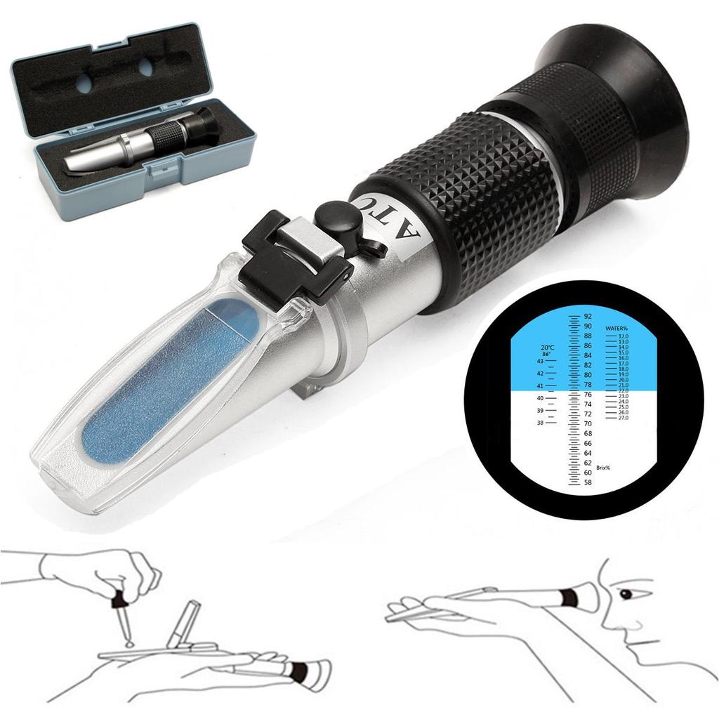 Buy Portable Brix 58-90% Baume Honey Sugar 38 ~ 43 Refractometer Hand ...