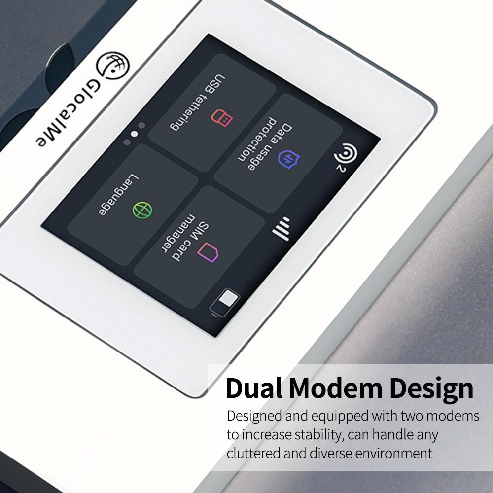 Buy U3x Duoturbo Mobile Wifi Dual-Modem Mifi Support 4g Lte Network 2.4 ...