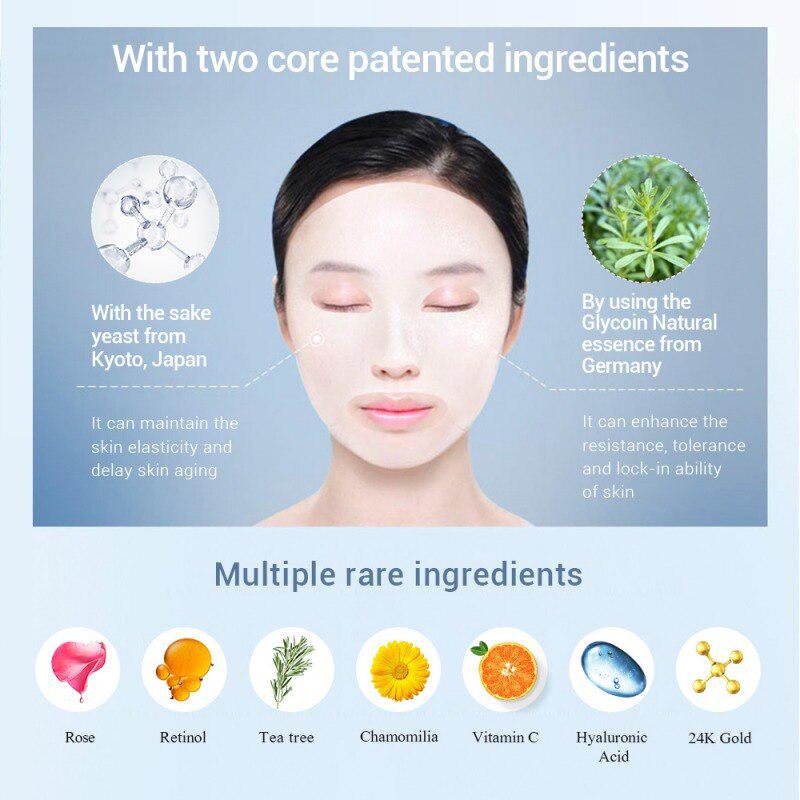 Buy VC Face Mask Hyaluronic Acid Facial Mask Skin Care Pore Treatment ...