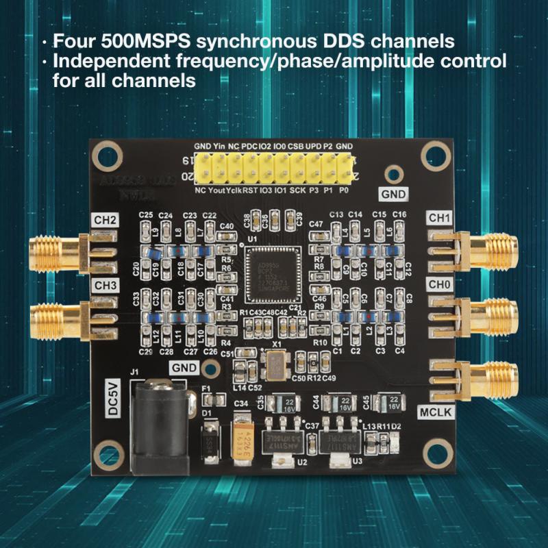 AD9959 DDS Signal Generator Module,AD9959 4-Channel Radio Frequency RF Signal Source Generator ...