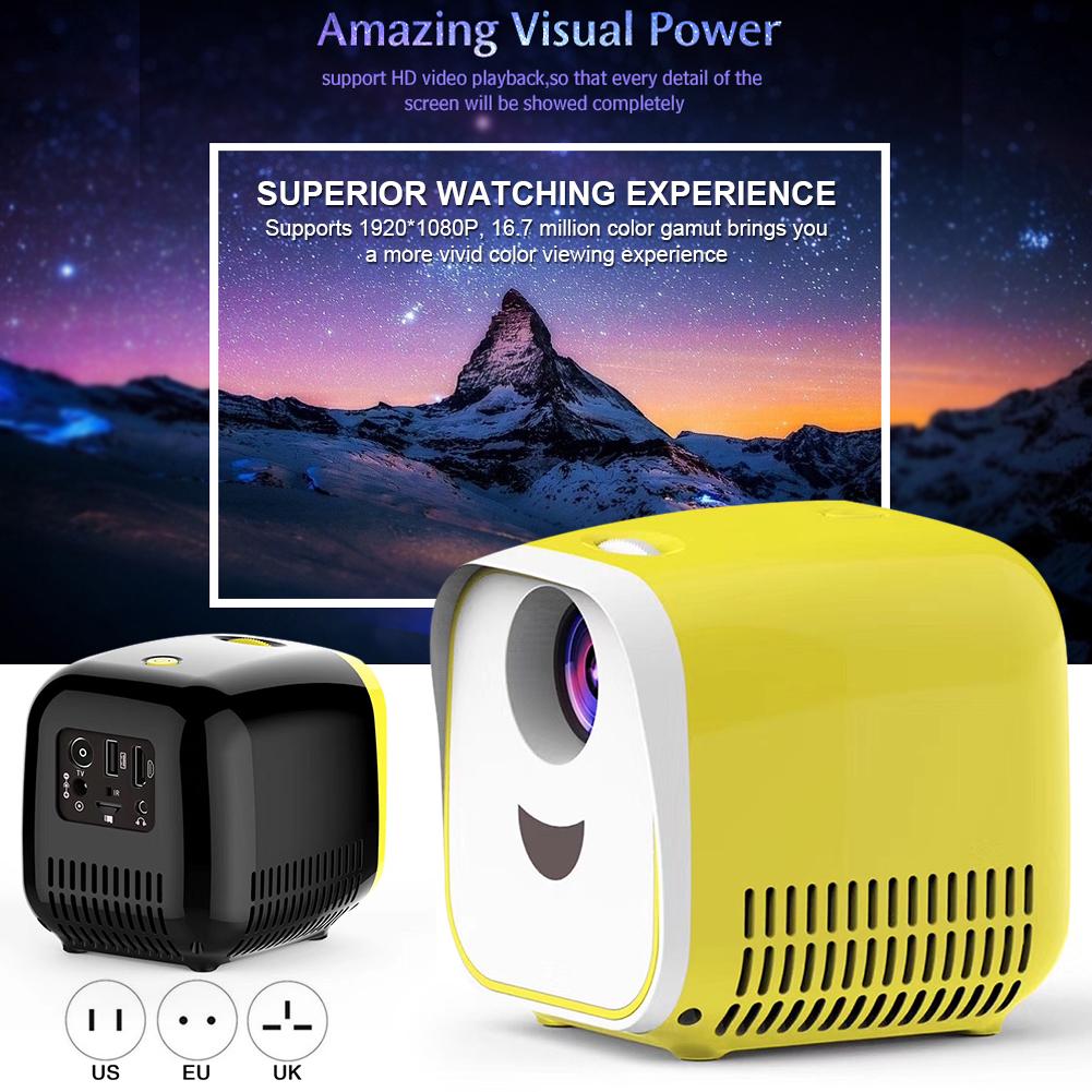 Buy L1 Mini Projector 1080P Full HD LED Movie Projector Home Theater ...