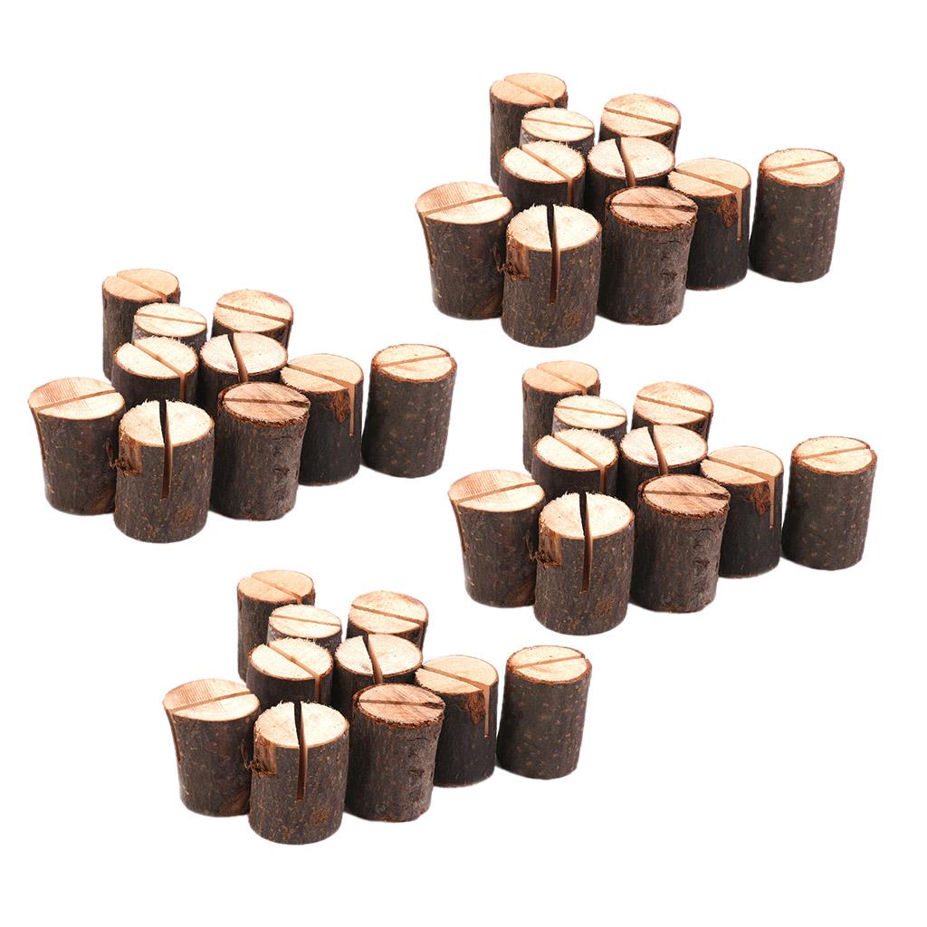 Buy Wooden Name Place Card Holders Table Number Holder for Wedding ...