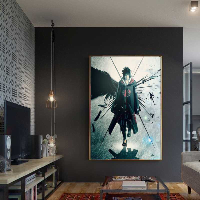 Buy Anime Retro Art Deco Naruto Akatsuki HD Quality Nursery Kids Room ...