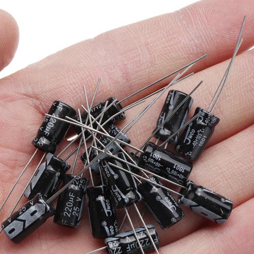 Buy 500Pcs 16-50V 24 Values Electrolytic Capacitor Assortment Kit Set ...