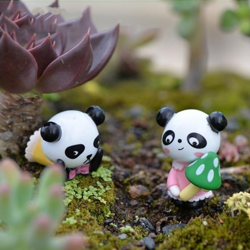 Cheap 4PCS Mini Panda Animal Figurines Dollhouse Toys Miniatures ...