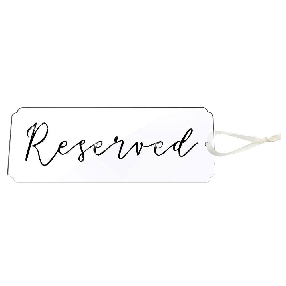 Cheap 1/6pcs 8*3 Inch Seat Reservation Sign Acrylic Church Seating ...