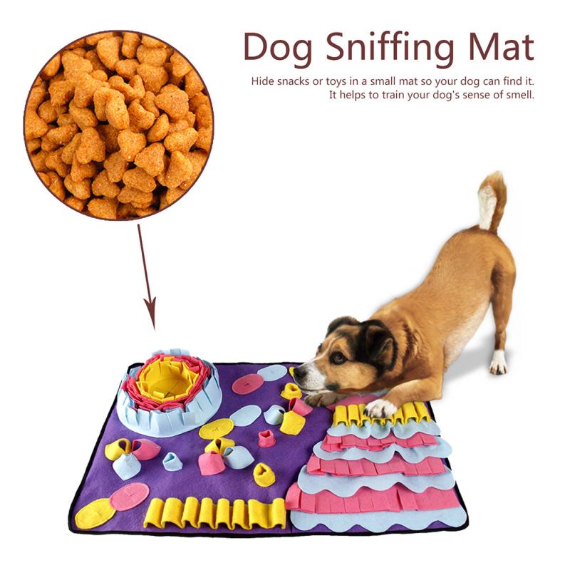 Buy Bite-resistant Pets Snuffle Mat Toy Anti-choking Slow-food Feeding ...