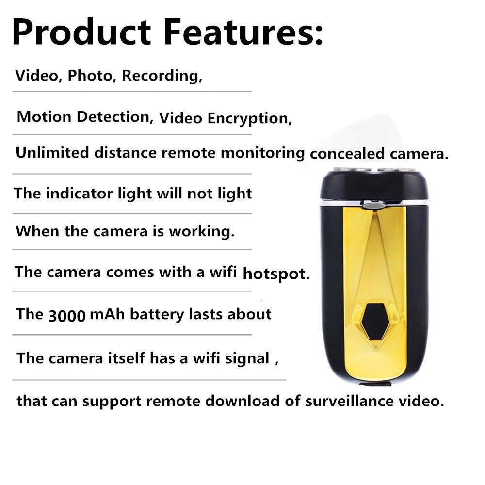 Buy WiFi 1080P Shaver Camera Full HD Wireless Network mini P2P IP ...