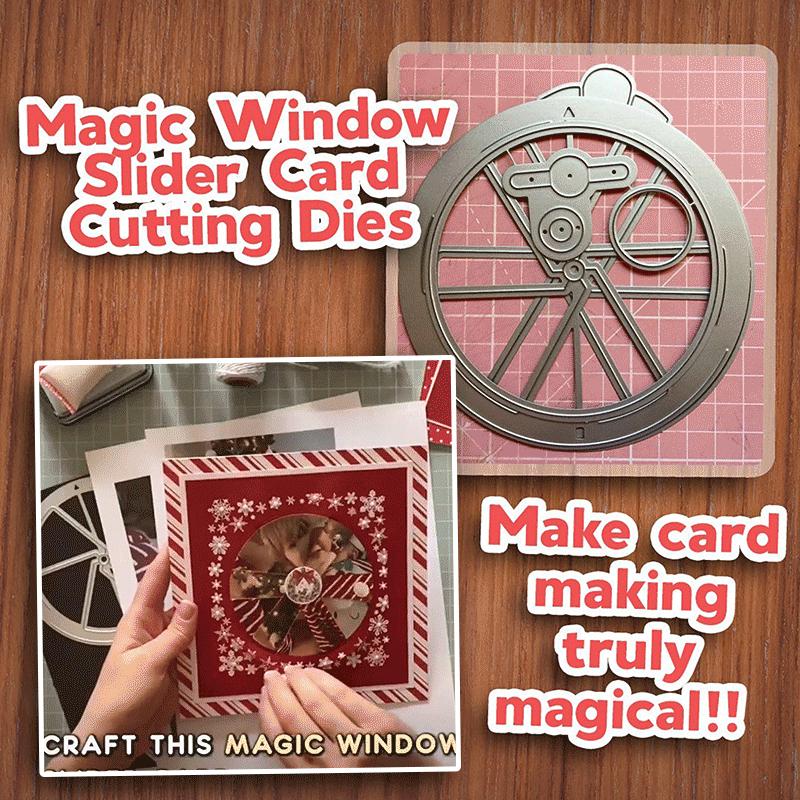 Buy Magic-Window Slider Card Cutting Dies Slot Spin Vintage Frames ...
