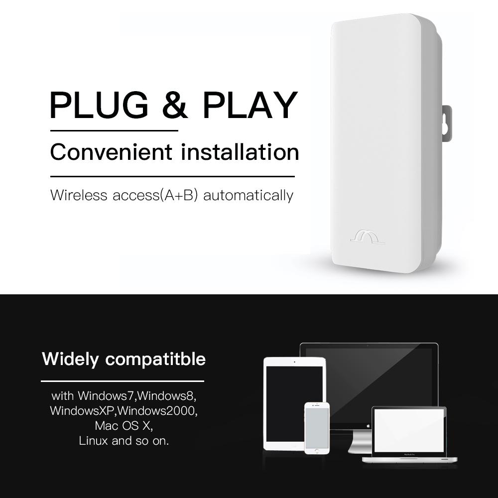 Buy Wireless Outdoor CPE Bridge Outdoor AP Router WDS Network Bridge ...