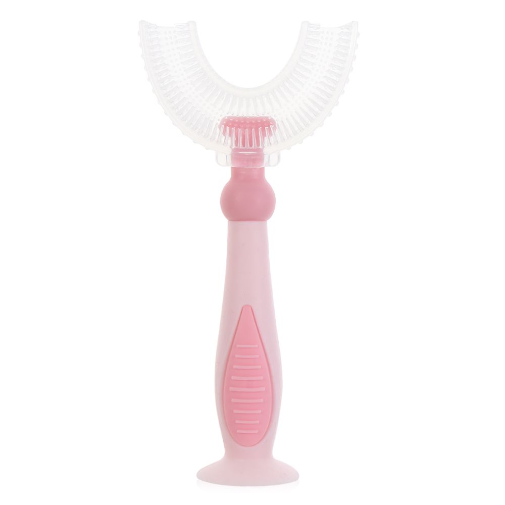 Buy 360° Brushing Soft Silicone Baby Toothbrush U-Shaped Toothbrush ...