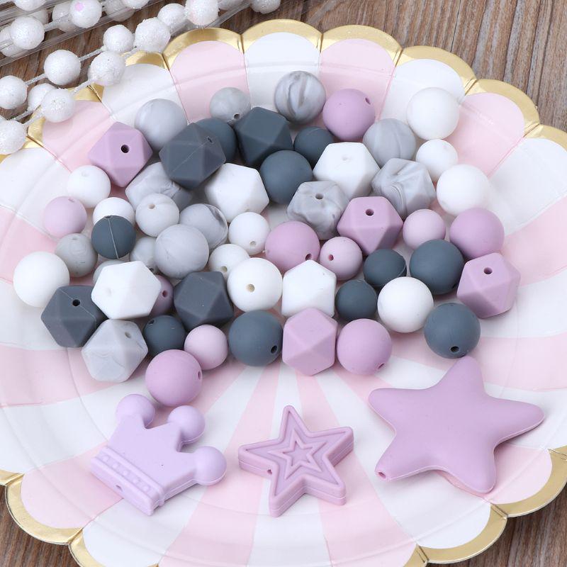 Buy DIY Baby Teether Toy Nursing Necklace Silicone Bracelet Silicone ...