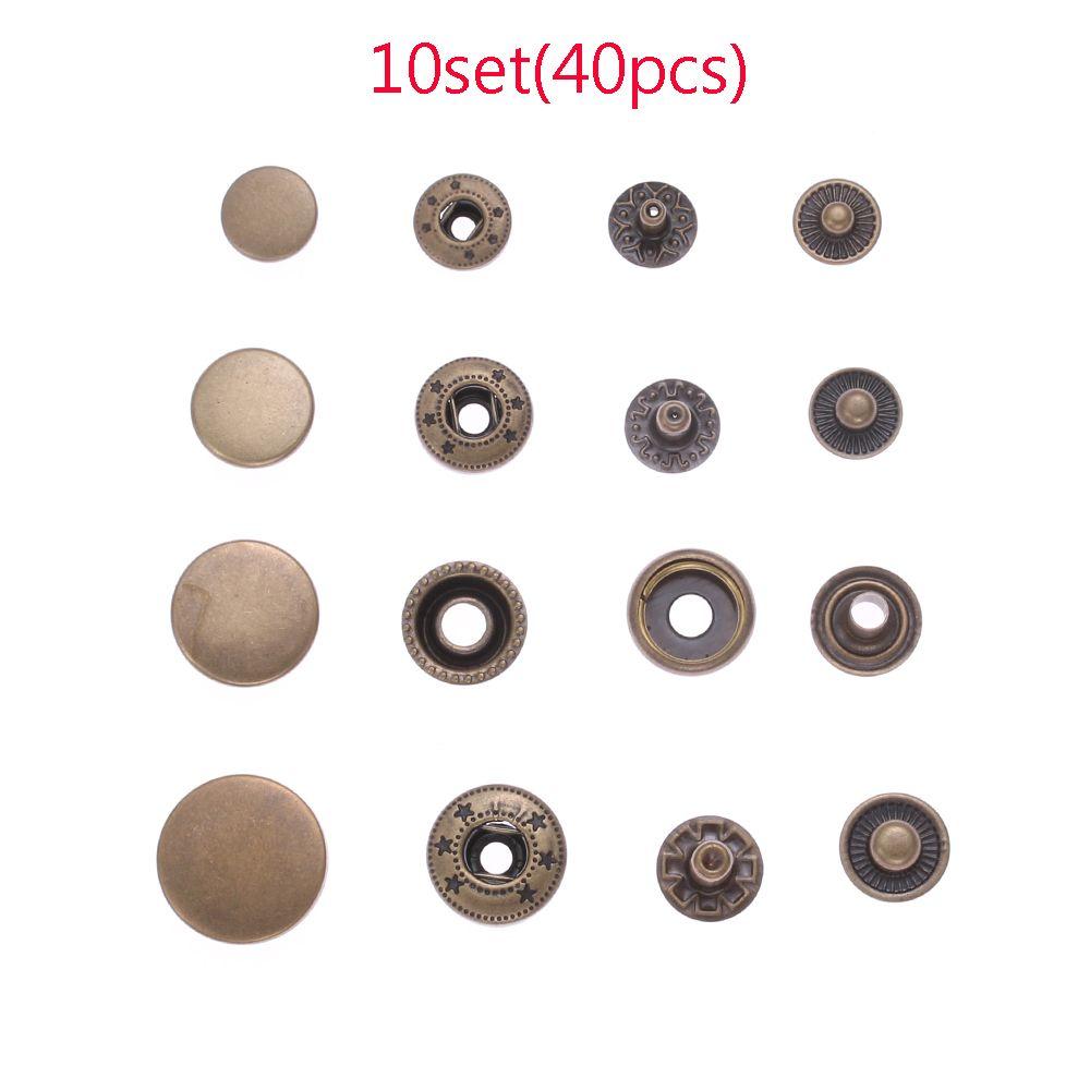 Clothes Shirts Sewing Accessories Scrapbooking Stud Round Snap Buttons ...