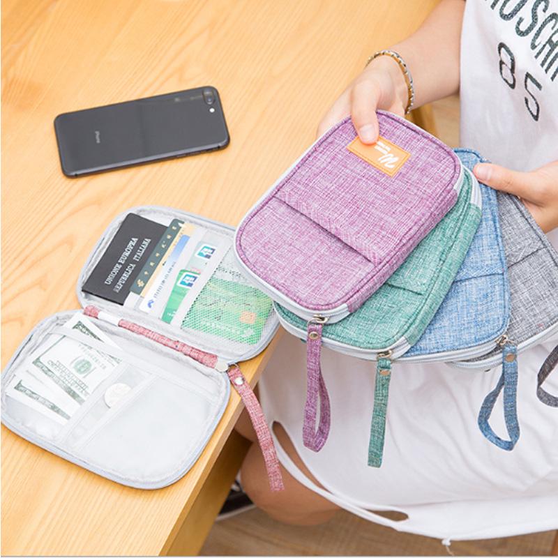 Buy Air Tickets Credit Card Travel Passport Package Storage Bag at ...