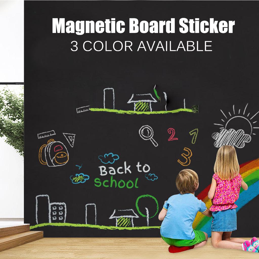 Buy Self-adhesive Magnetic Blackboard Wall Stickers Children Chalk ...