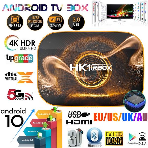 Buy Android Tv Box Android 10 HK1 RBOX RK3318 4k Dual Wifi Media Player ...
