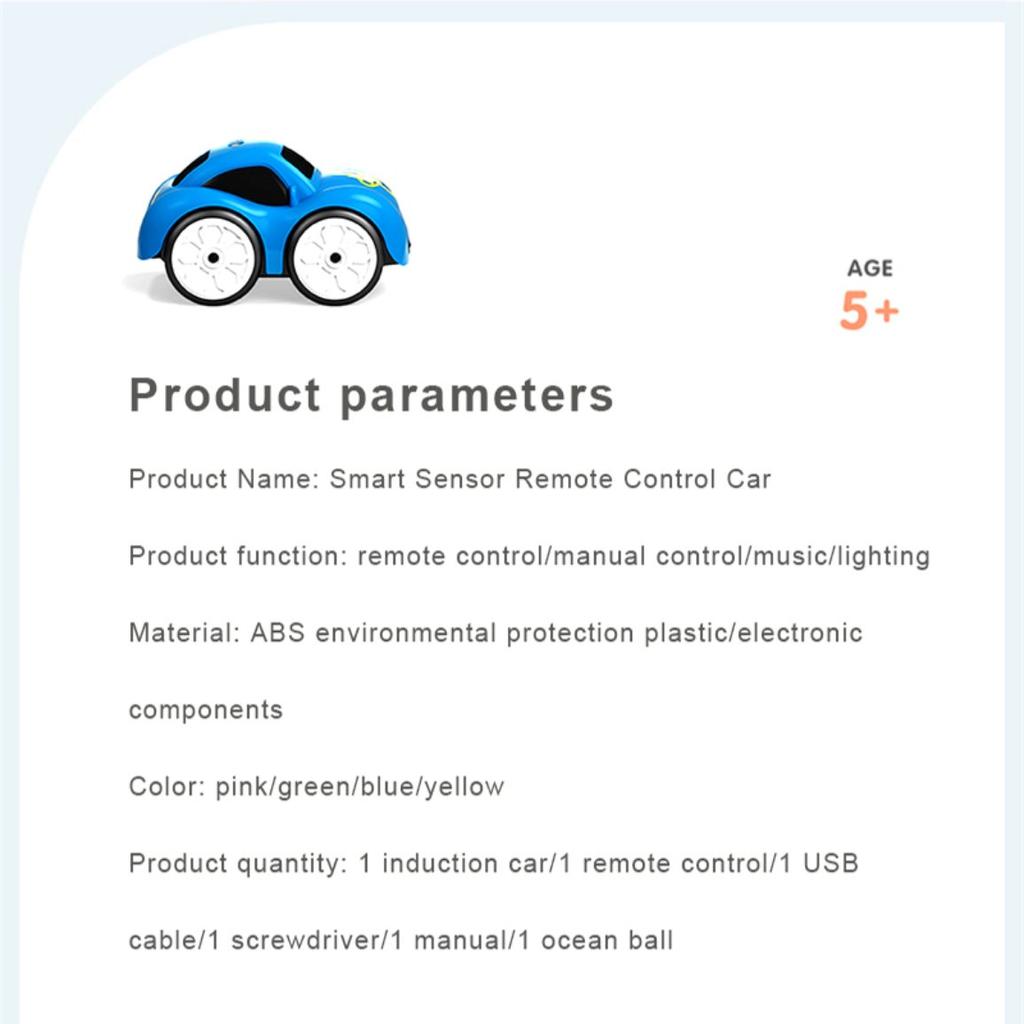 Buy QWE 4 In 1 Wireless Remote Control Car With Gesture Detection USB ...