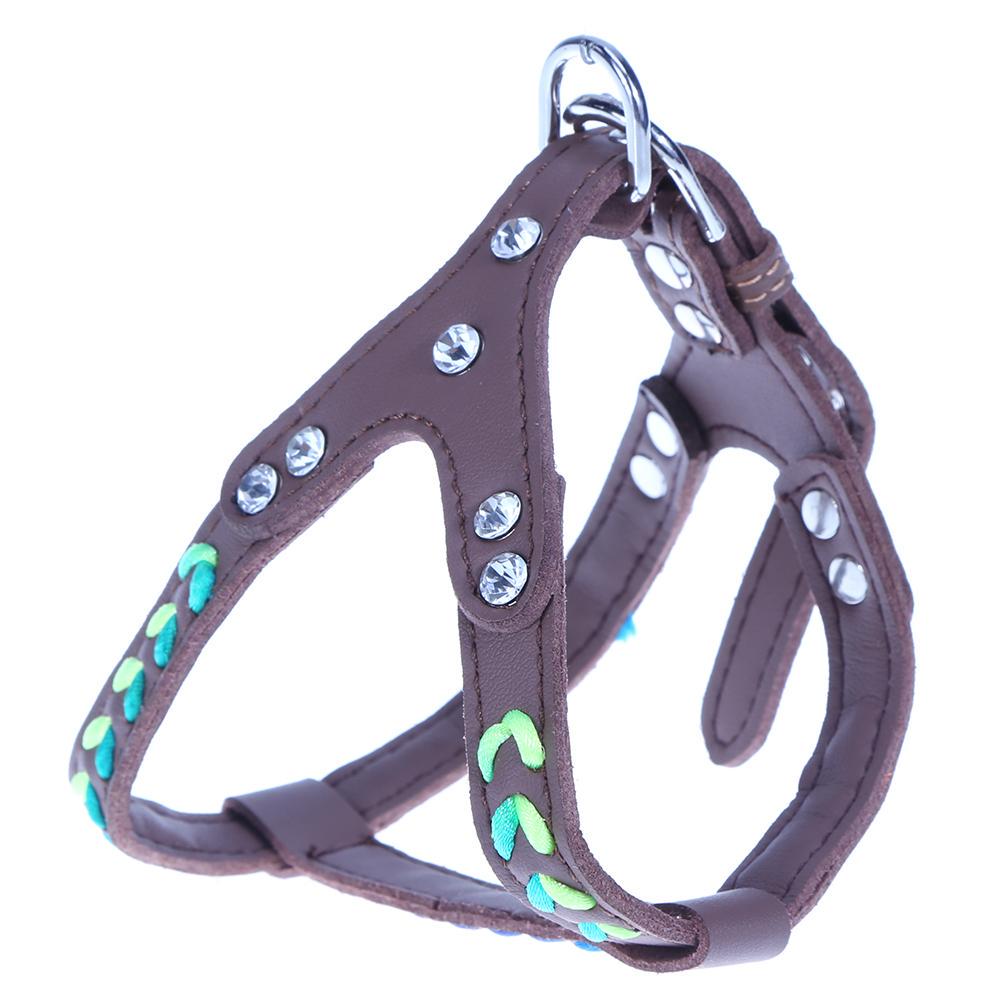 Buy Adjustable Nylon Braided Pet Harness Collar Soft Dog Chest Strap ...
