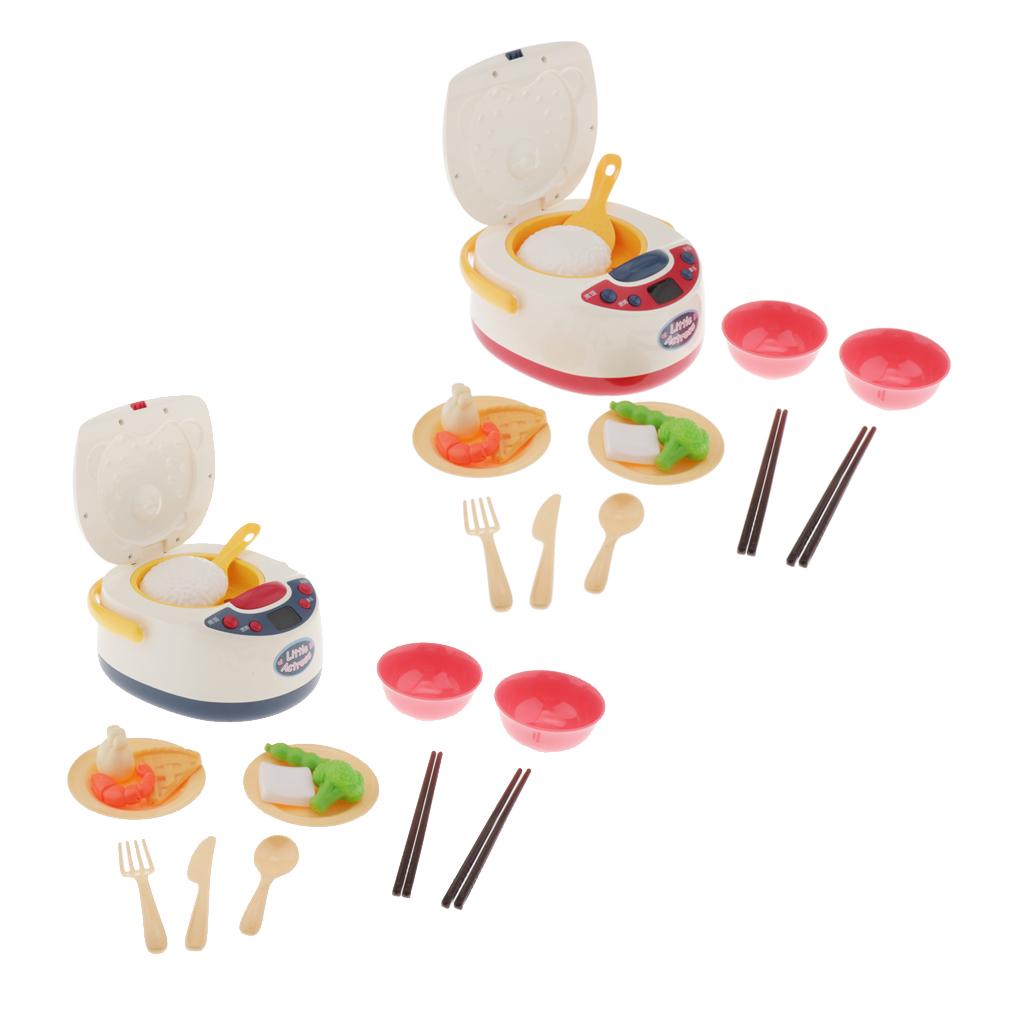 Buy Children Simulation Kitchen Electric Rice Cooker Cooking Toy Set ...
