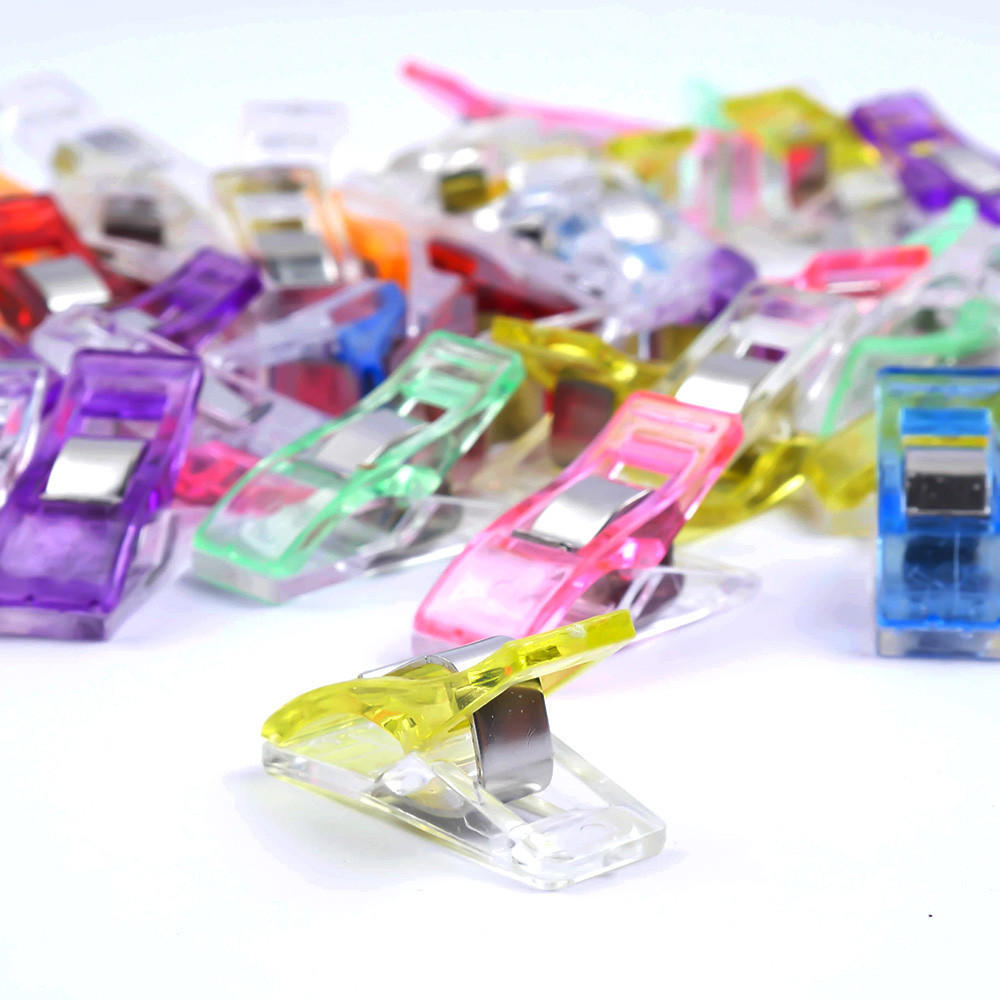 Buy 50pcs Patchwork Quilting Fabric Knitting Clips Craft Plastic at ...