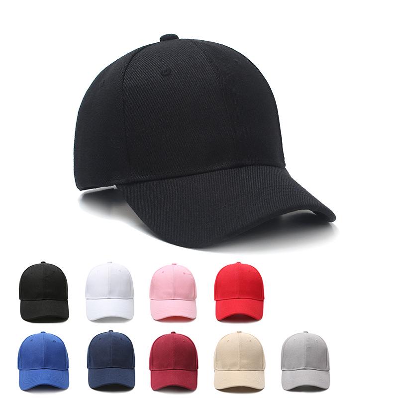 Buy Men Women Baseball Hat Peaked Cap Solid Color Sports Hat at ...