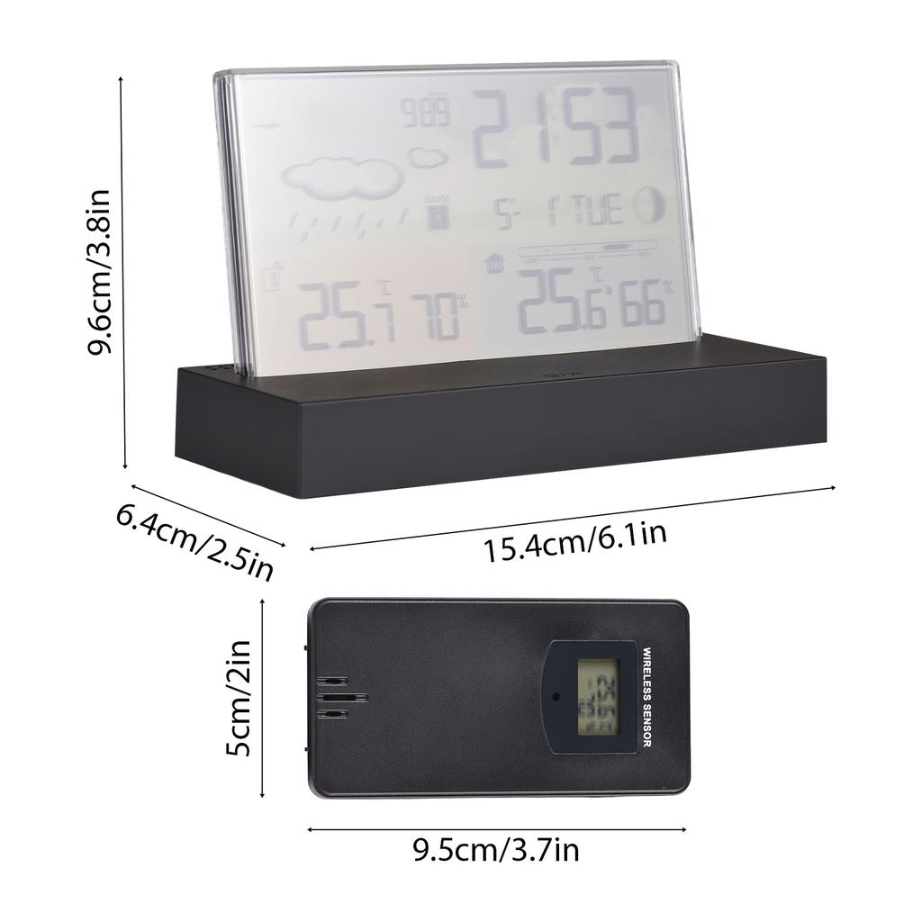 Cheap Weather Station Wireless Indoor Outdoor with Sensors Transparent ...