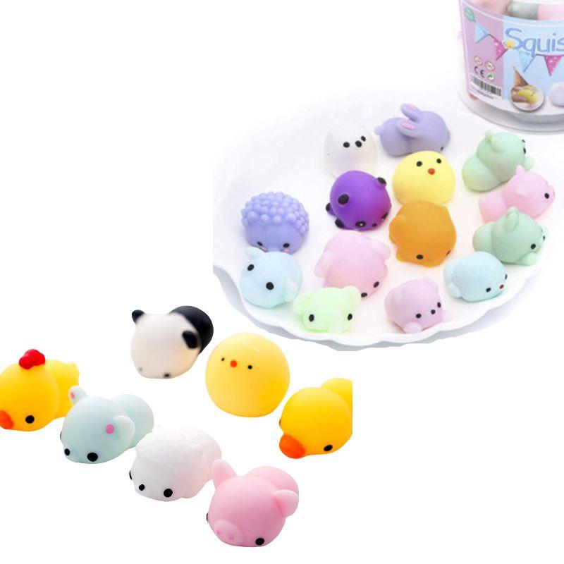 💰Kaufe 24pcs Soft Bucket Mochi Nette Tier Stress Relief Spielzeug ...