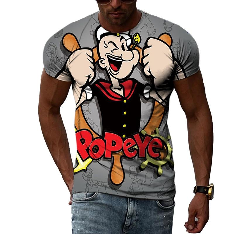 Buy Fashion Sale 3d Tee Cartoon Popeye Harajuku Anime Men Women T ...