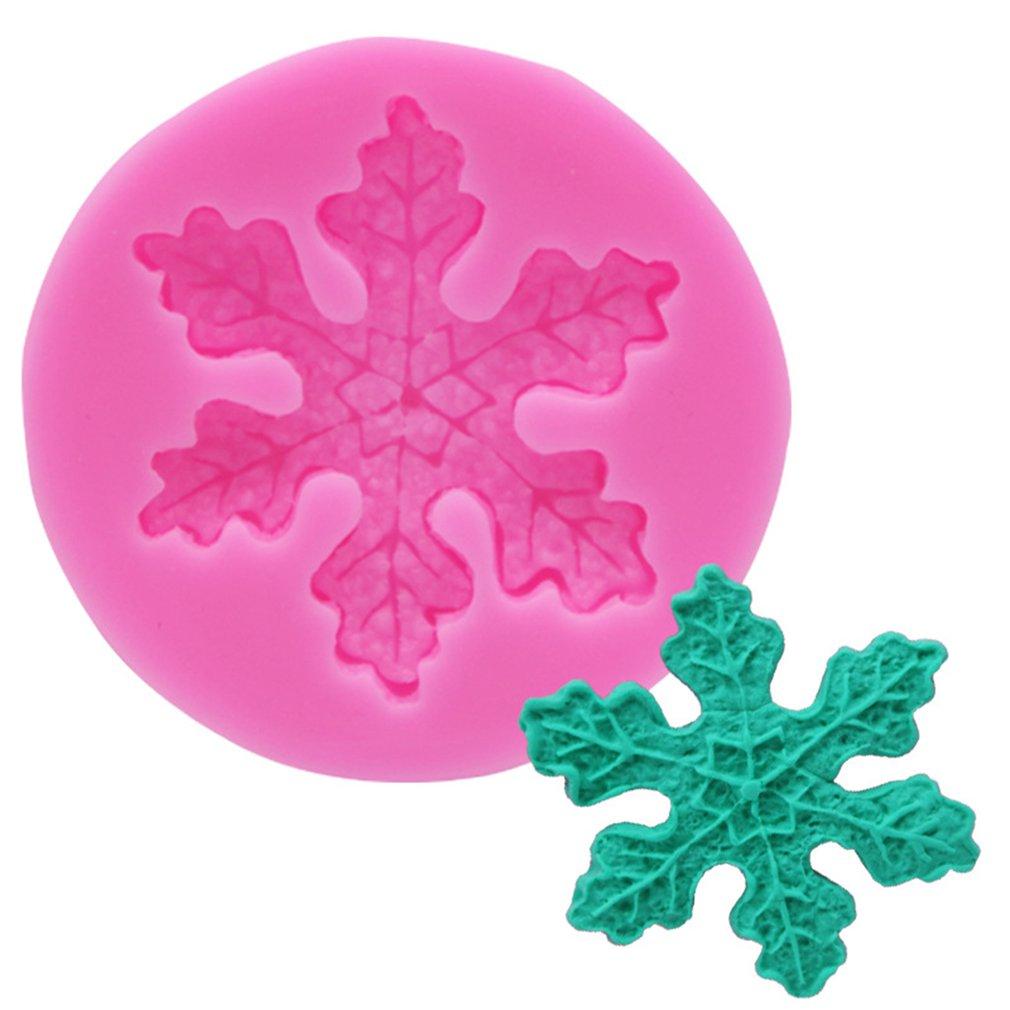 Buy Snowflake Silicone Mold Biscuits Molds Chocolate Cake Baking Mould ...